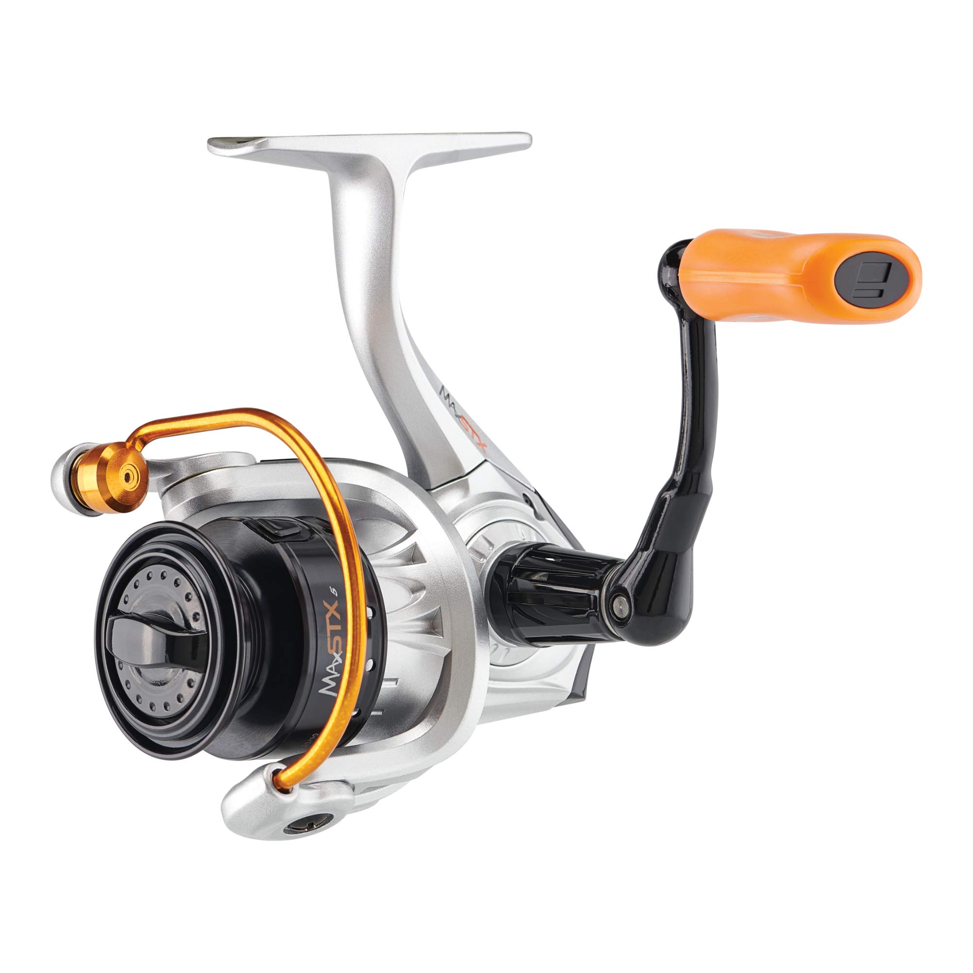 Abu Garcia Max STX Spinning Fishing Reel,Gray/Orange