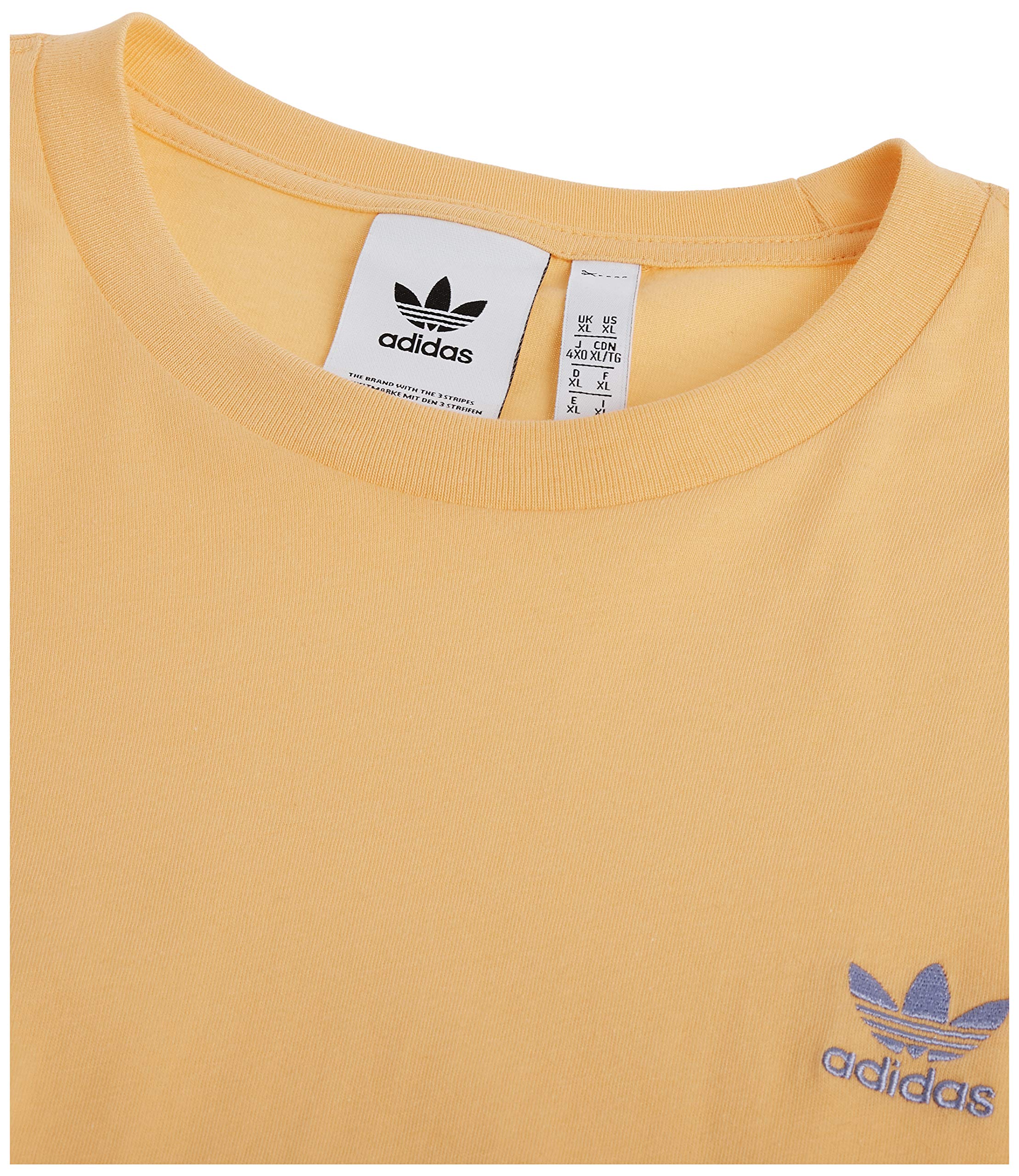 adidas Originals Men's Trefoil Essentials Tee, Hazy Orange, XX-Large