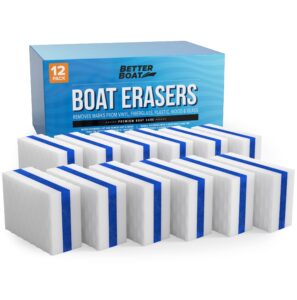 premium boat scuff erasers | boating accessories gifts for cleaning boat accessories or gift for pontoon fishing jon boats decks vinyl boat cleaner hull cleaner gadgets for men and women