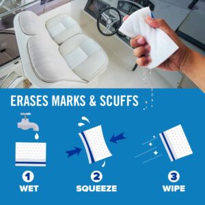 Premium Boat Scuff Erasers | Boating Accessories Gifts for Cleaning Boat Accessories or Gift for Pontoon Fishing Jon Boats Decks Vinyl Boat Cleaner Hull Cleaner Gadgets for Men and Women