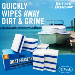 Premium Boat Scuff Erasers | Boating Accessories Gifts for Cleaning Boat Accessories or Gift for Pontoon Fishing Jon Boats Decks Vinyl Boat Cleaner Hull Cleaner Gadgets for Men and Women