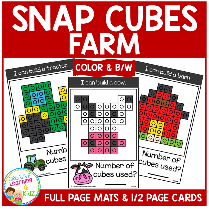 Snap Cubes Activity - Farm