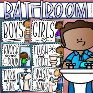 bathroom rules and expectation posters