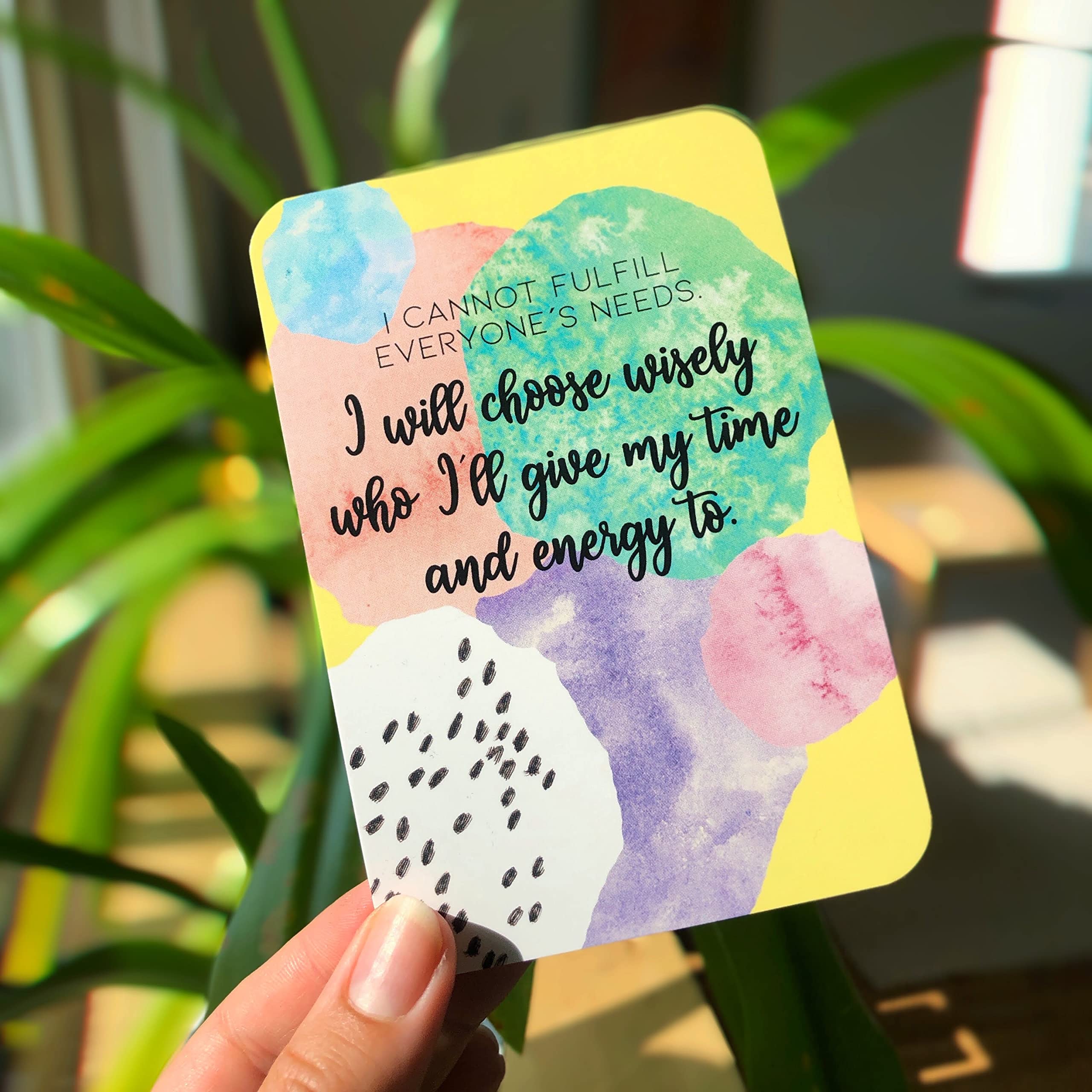 Less Anxiety Affirmation Cards - 45 Beautifully Illustrated Self Care Cards to Help Stress & Anxiety, Relaxation