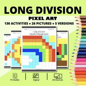 spring: long division pixel art