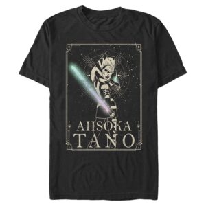 star wars men's warner bros snape poster premium soft hand solid tee, black, xxx-large