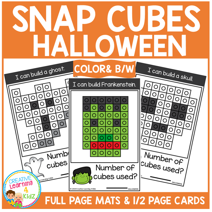 Snap Cubes Activity - Halloween