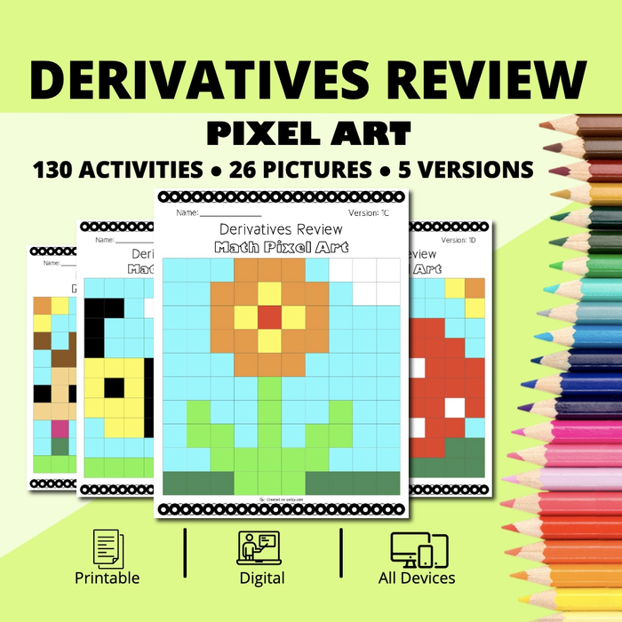 Spring: Derivatives REVIEW Pixel Art