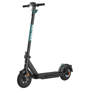 gotrax gmax electric scooter, 10" pneumatic tire, max 42 mile & 20mph by 500w motor, double anti-theft lock, bright headlight and taillight, foldable and cruise control electric scooter for adult