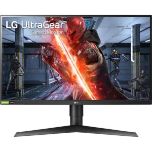 LG 27GN750-B 27 inch Ultragear FHD IPS 1ms 240Hz HDR 10 Gaming Monitor Bundle with 2.4GHz Wireless Keyboard, 2X 6FT Universal HDMI 2.0 Cable and Microfiber Cleaning Cloth