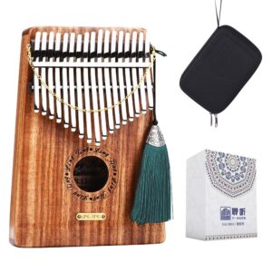 lingting kalimba 17 keys thumb piano mbira finger piano gift for kids adult beginners professional（lt-k17y）