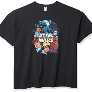 Star Wars Men's Warner Bros Bellatrix Dark Arts Premium Soft Hand Solid Tee, BLACK, xxx-large