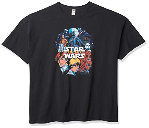 Star Wars Men's Warner Bros Bellatrix Dark Arts Premium Soft Hand Solid Tee, BLACK, xxx-large