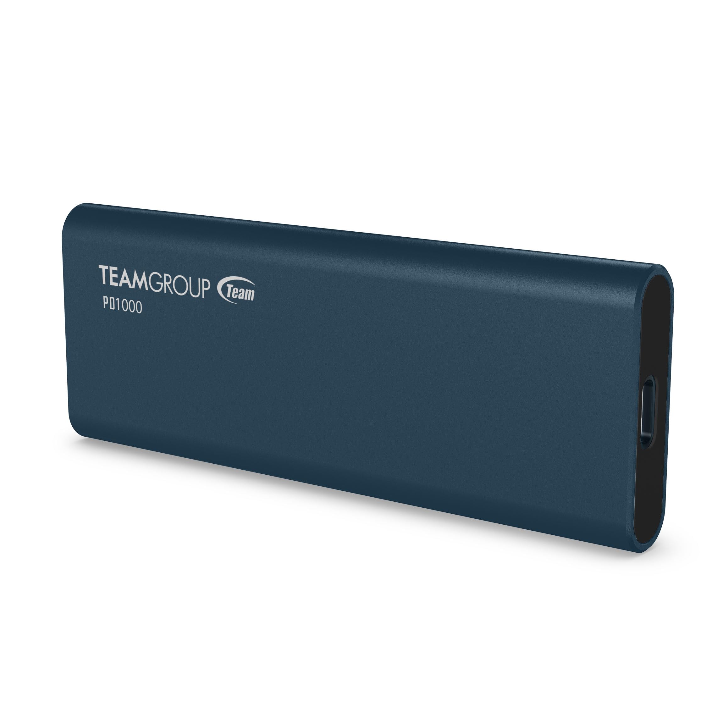 TEAMGROUP PD1000 1TB Aluminum Portable External Solid State Drive SSD, Read up to 1000MB/s, USB-C, USB A 3.2 Gen 2, Waterproof, Dustproof (IP68), Shockproof, Pressure Resistant T8FED6001T0C108