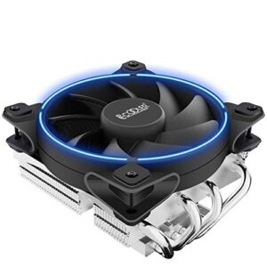 pccooler gl-46u cpu cooler | high performance cpu air cooler with 120mm pwm silentpro corona led fan | universal metal easyset pro bracket | compatible with intel lga 1700/1200/115x amd am5/am4