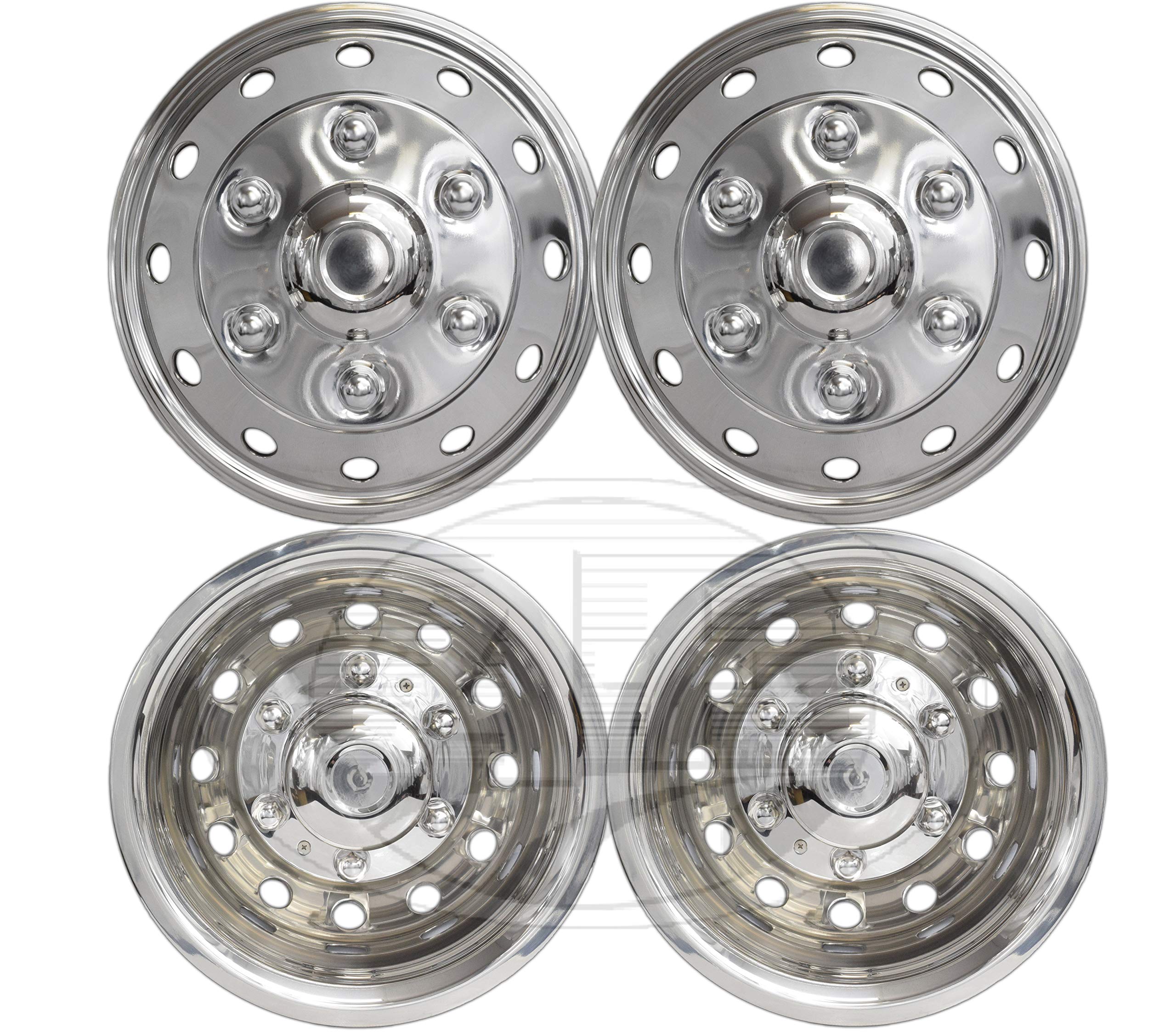 A+ 16” Stainless Steel Front Wheel Simulator for Ford Transit 2015~up – Set of 4