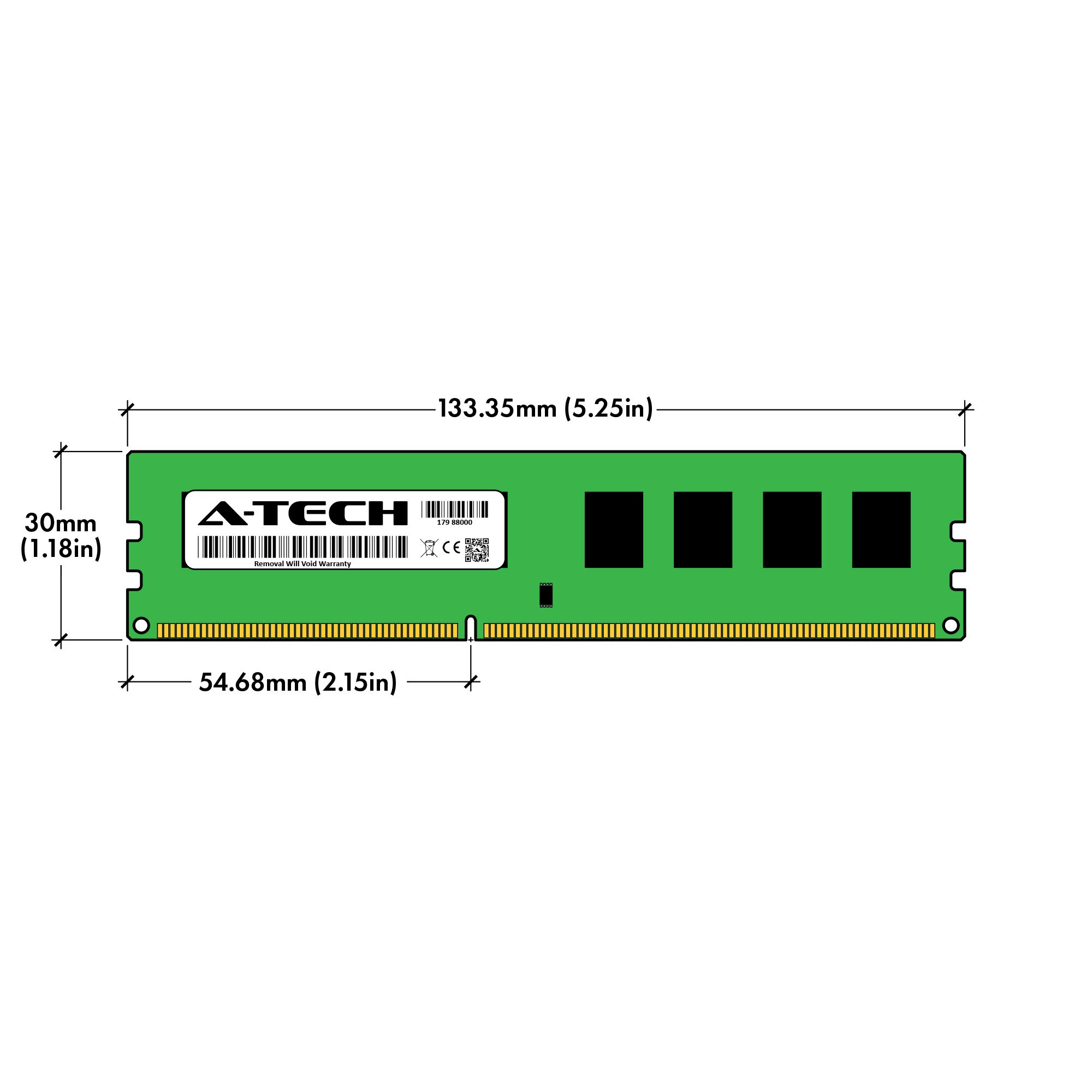 A-Tech 8GB RAM for Dell Inspiron 3250, 3650, 3655, 3656 | DDR3/DDR3L 1600MHz DIMM PC3L-12800 240-Pin Non-ECC UDIMM Desktop Memory Upgrade Module