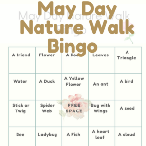 may day nature walk bingo