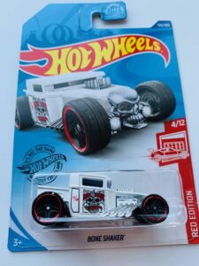 hot wheels 2020 red edition boneshaker 135/250, white