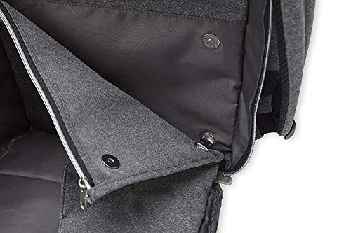 Baby Brezza Ultimate Changing Station Baby Diaper Bag Backpack - Extra Large Capacity Design with 17 Pockets, Perfect for 1 Baby or Twins, Grey