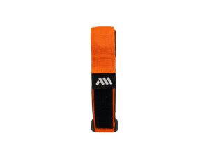 all mountain style ams hook & loop strap to carry essentials in case you flat, oraange