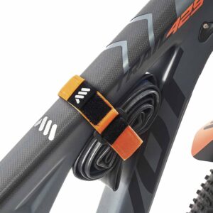 All Mountain Style AMS Hook & Loop Strap to Carry Essentials in case You Flat, Oraange