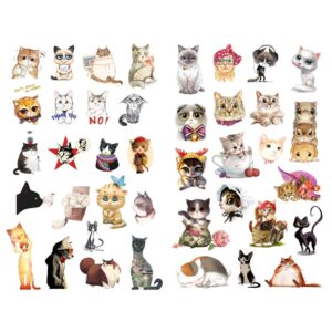 seasonstorm cute pet cat aesthetic diary travel journal paper stickers scrapbooking stationery sticker flakes art supplies (pk654)