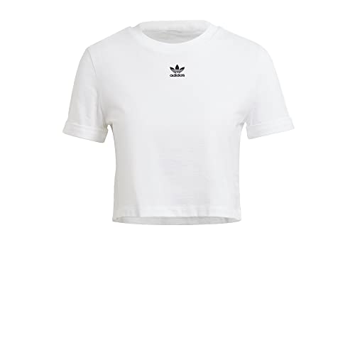 adidas Originals,womens,Crop Top,White,Medium