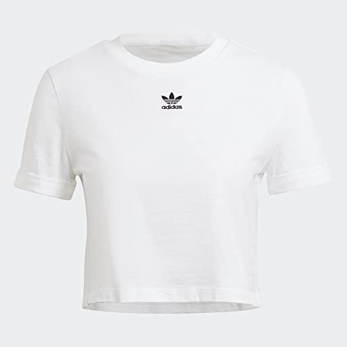 adidas Originals,womens,Crop Top,White,Medium