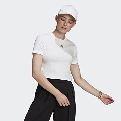 adidas Originals,womens,Crop Top,White,Medium