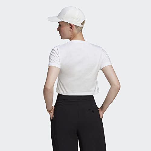 adidas Originals,womens,Crop Top,White,Medium