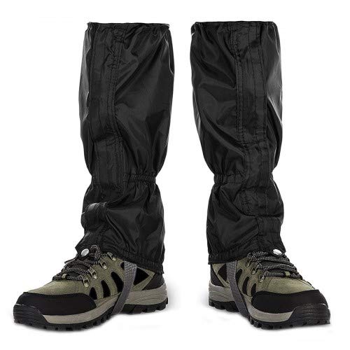 HQdeal Hiking Gaiters Lightweight Leg Gaiters Snow Gaiters Waterproof Windproof Durable Leg Cover Protect for Mountain Snow, Hiking, Skiing, Walking, Climbing, Hunting