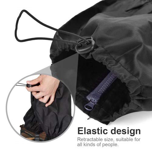 HQdeal Hiking Gaiters Lightweight Leg Gaiters Snow Gaiters Waterproof Windproof Durable Leg Cover Protect for Mountain Snow, Hiking, Skiing, Walking, Climbing, Hunting