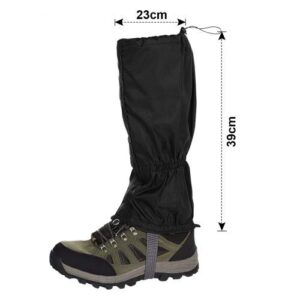 HQdeal Hiking Gaiters Lightweight Leg Gaiters Snow Gaiters Waterproof Windproof Durable Leg Cover Protect for Mountain Snow, Hiking, Skiing, Walking, Climbing, Hunting