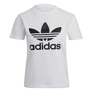 adidas originals,womens,trefoil tee,white,small