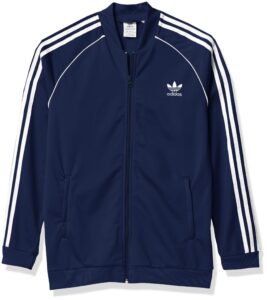 adidas originals,unisex-youth,sst track top,collegiate navy/white,x-large