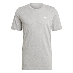 adidas originals,mens,essentials tee,medium grey heather,large