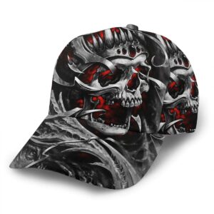 dreamfy skull tattoo revenge fierce faced women men baseball cap adjustable trucker plain hats 6 panel caps polo style dad hat unisex