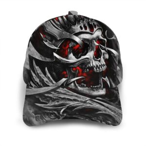 Dreamfy Skull Tattoo Revenge Fierce Faced Women Men Baseball Cap Adjustable Trucker Plain Hats 6 Panel Caps Polo Style Dad Hat Unisex