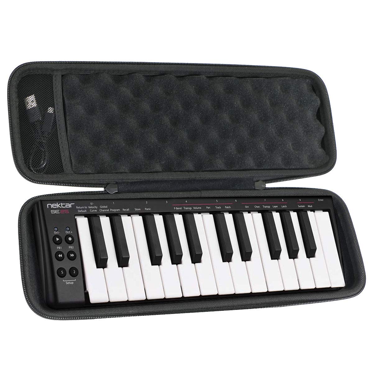 khanka Hard Travel Case Compatible with Nektar, 25-Key Midi Controller (SE25)