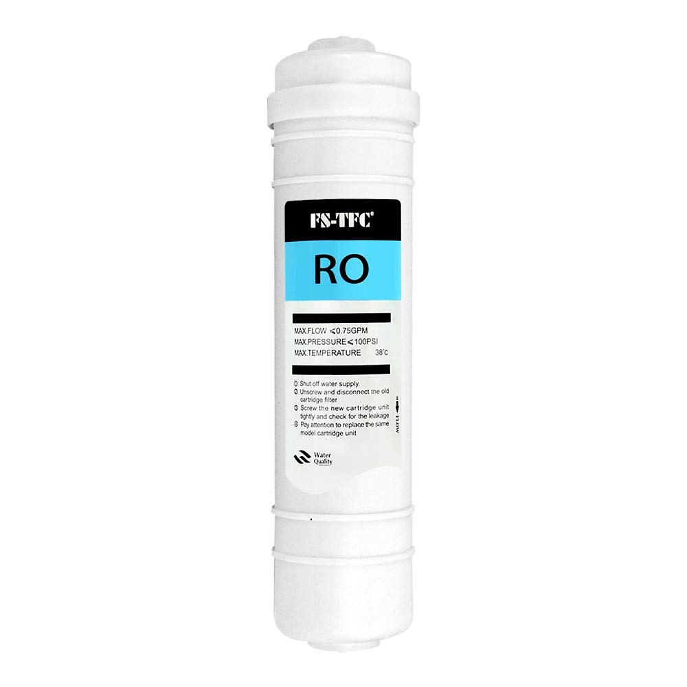 FS-TFC Inline Reverse Osmosis Membrane 100 GPD with 1/4" Quick Connect For Under Sink Reverse Osmosis Water System