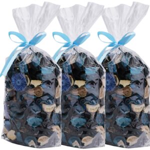 Yesland 3 Pack Potpourri Bag, Ocean Scent Fresh Perfume Sachet of Dried Flower Petals, Perfect Bowl and Vase Decorative Filler for Home & Office, 5oz (Blue)