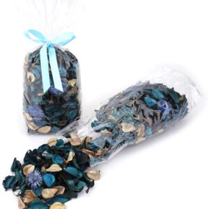 Yesland 3 Pack Potpourri Bag, Ocean Scent Fresh Perfume Sachet of Dried Flower Petals, Perfect Bowl and Vase Decorative Filler for Home & Office, 5oz (Blue)