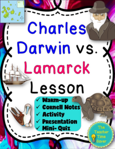 charles darwin vs lamarck printable lesson