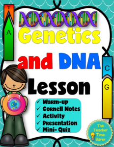 genetics and dna biology printable lesson