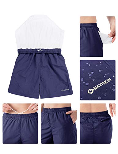 NAVISKIN Women's 5" Shorts Outdoor Hiking Paddling Board Shorts UPF 50+ Quick Dry Short Navy Size M