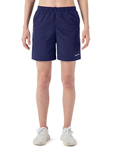 NAVISKIN Women's 5" Shorts Outdoor Hiking Paddling Board Shorts UPF 50+ Quick Dry Short Navy Size M