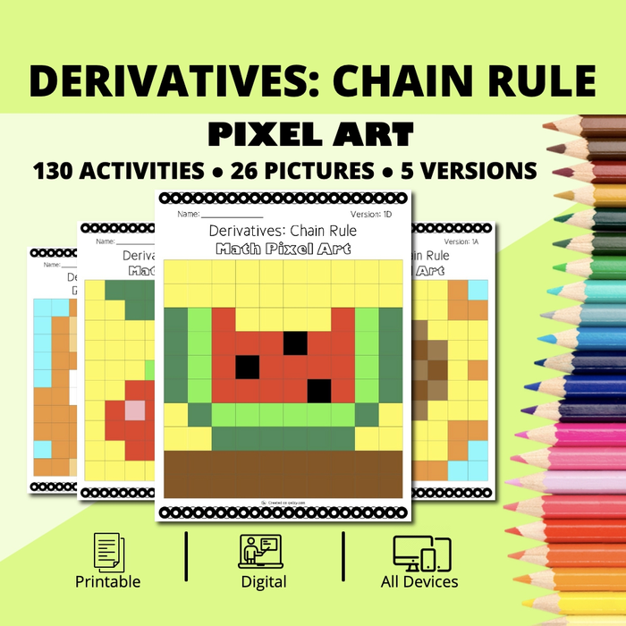 Spring: Derivatives Chain Rule Pixel Art