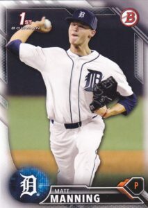 2016 bowman draft matt manning rc rookie card