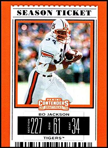 2019 Panini Contenders Draft Season Ticket #15 Bo Jackson Auburn Tigers NCAA Football Trading Card